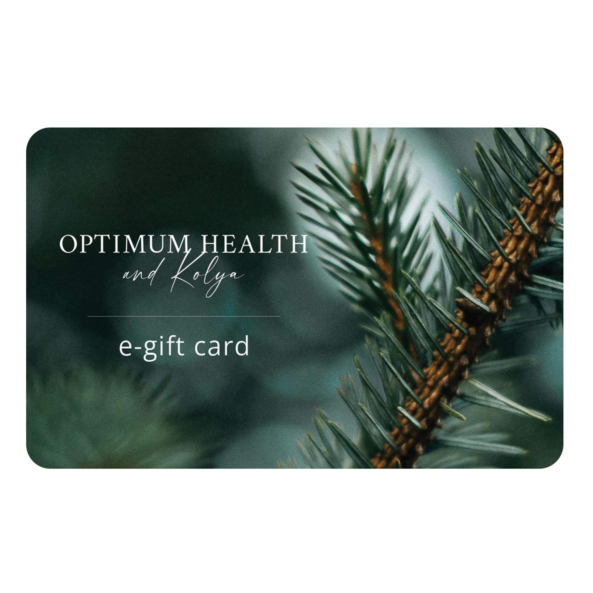 Optimum Health & Kolya | eGift Card | Optimum Health, Canada
