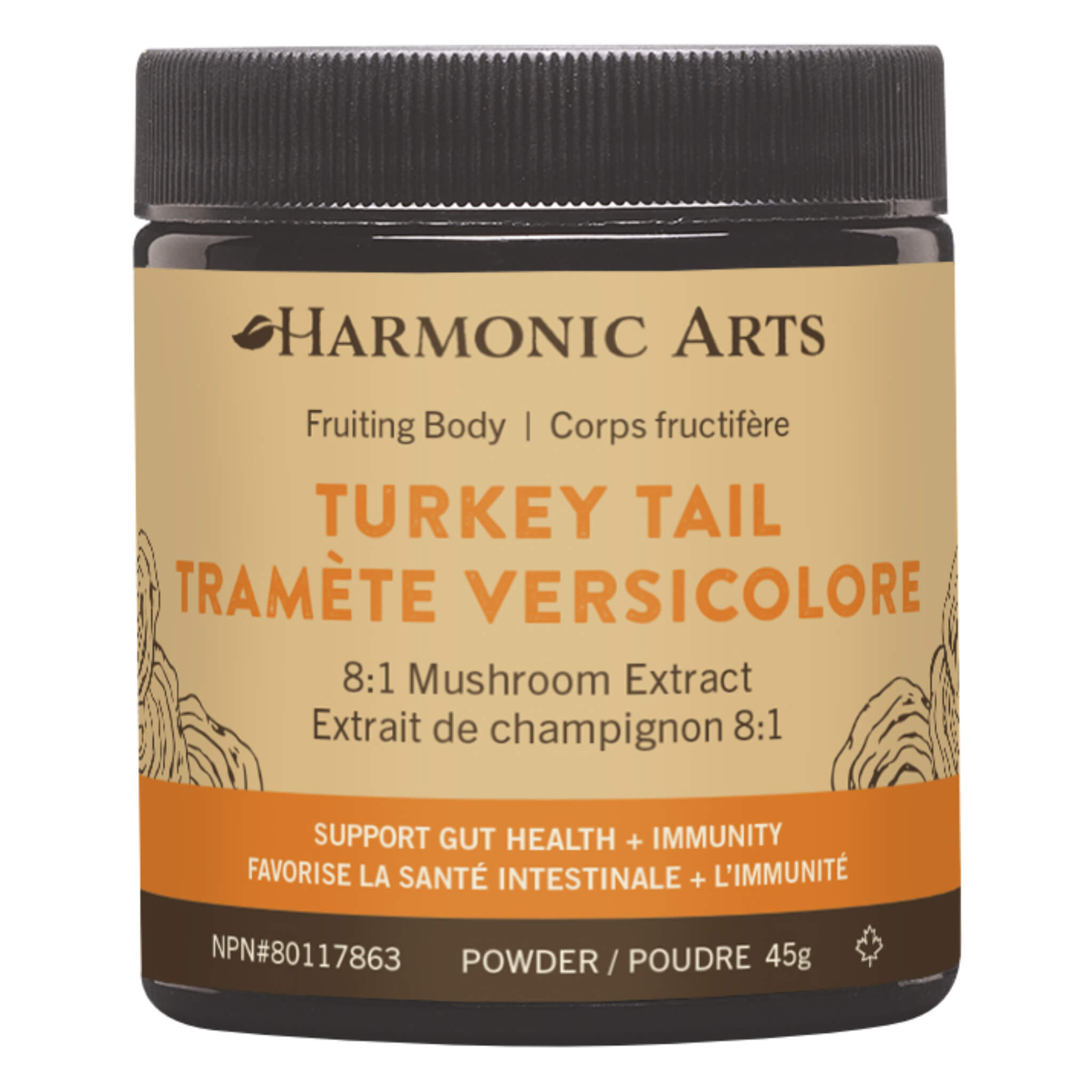 Optimum Health | Harmonic Arts Turkey Tail Concentrated Mushroom Powder