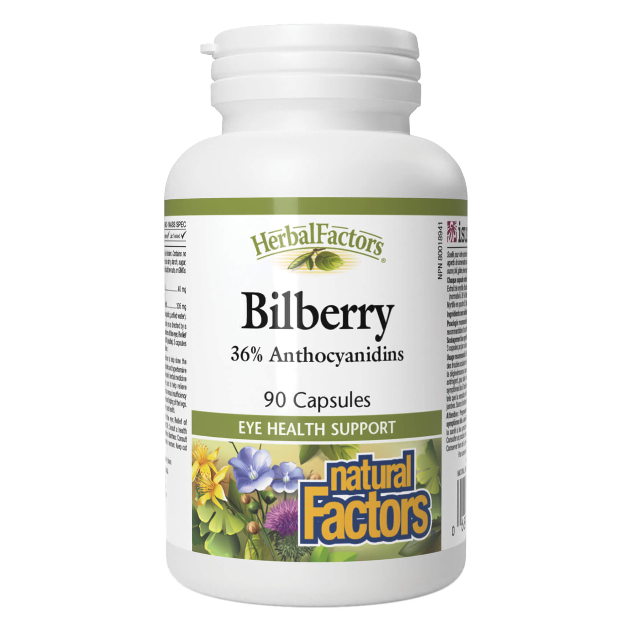Optimum Health & Kolya | Natural Factors Bilberry Extract 40 mg
