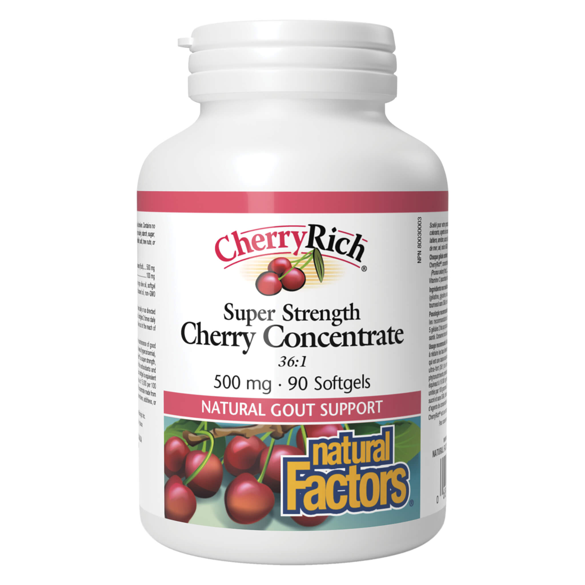 Optimum Health | Natural Factors CherryRich Super Strength Cherry ...