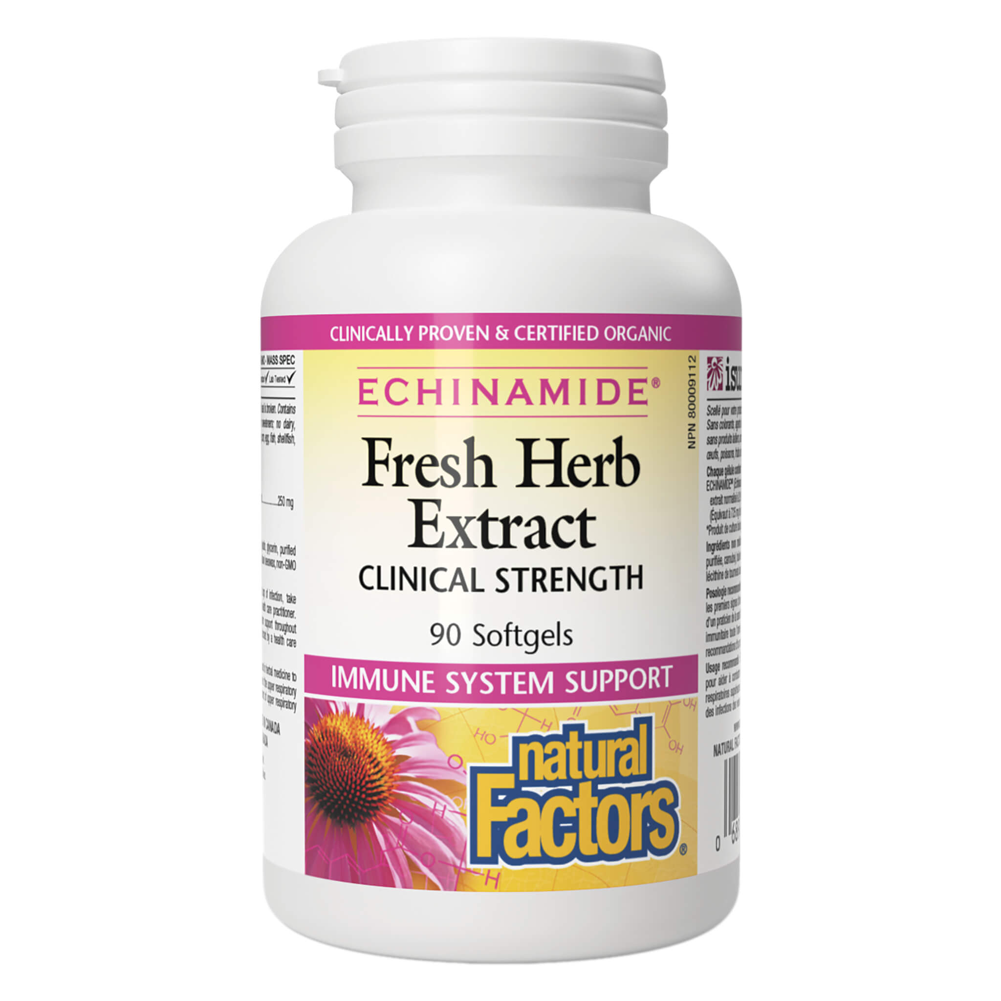 Optimum Health | Natural Factors Echinamide Fresh Herb Extract Clinical ...