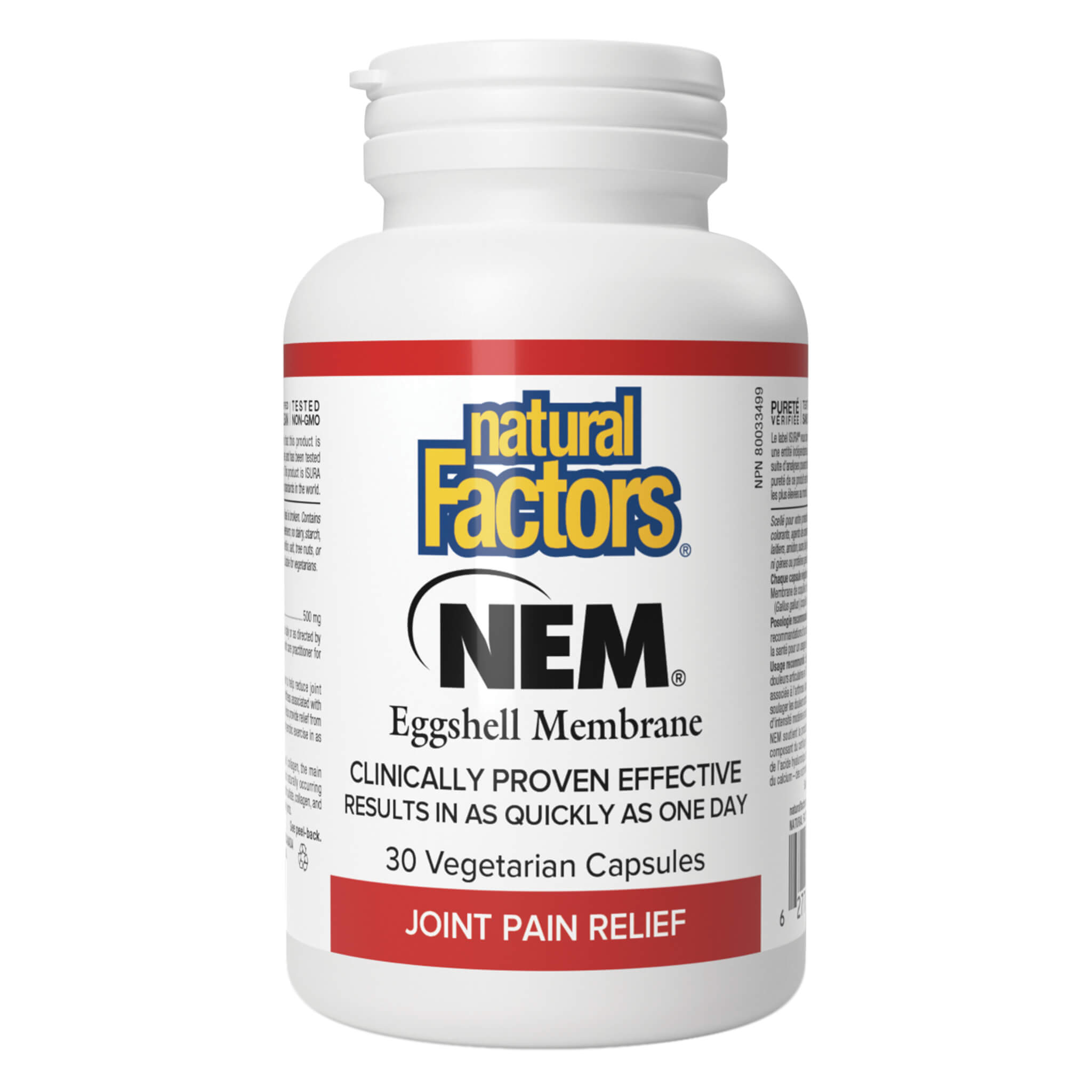 Optimum Health & Kolya | Natural Factors NEM Natural Eggshell Membrane
