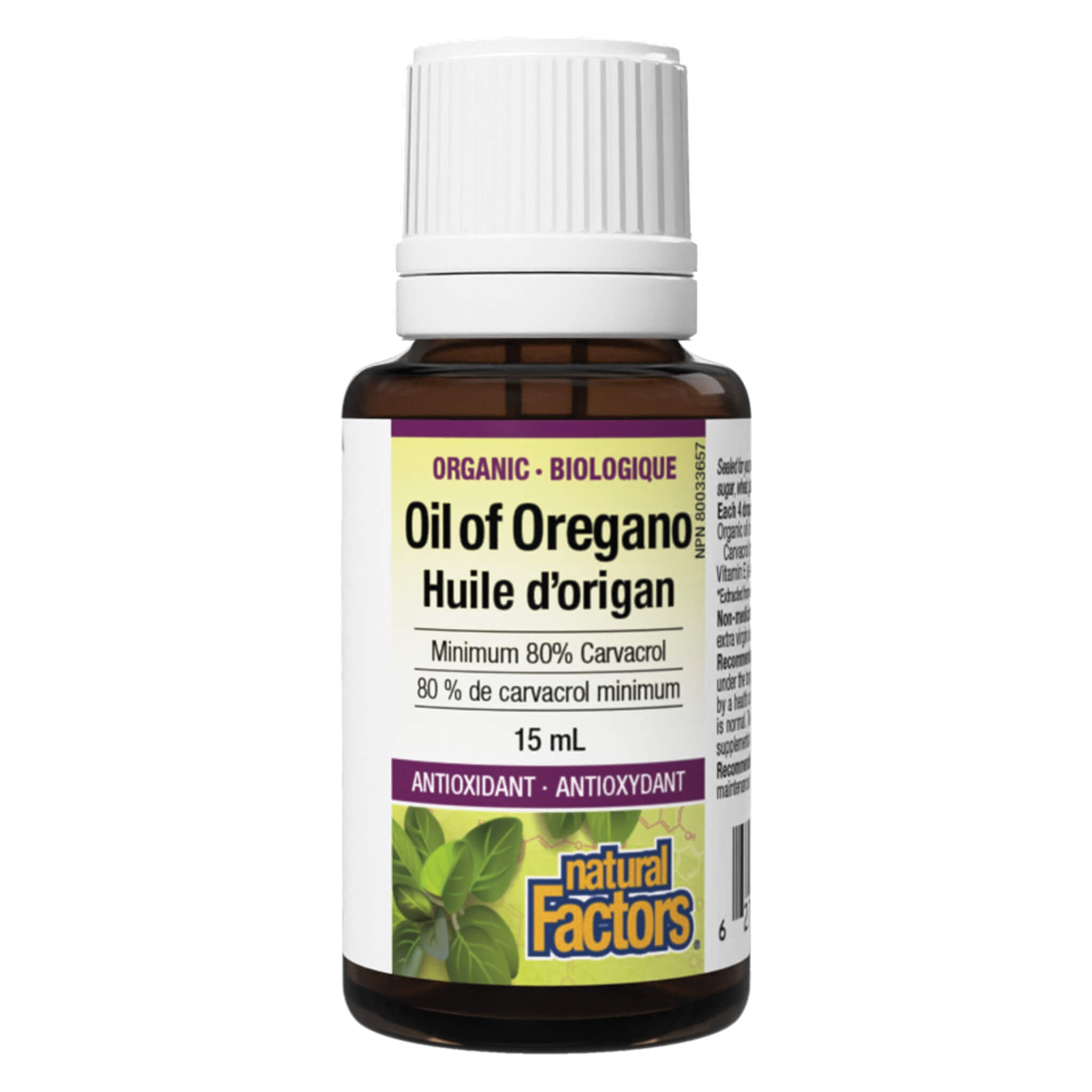 Optimum Health | Natural Factors Organic Oil of Oregano Liquid