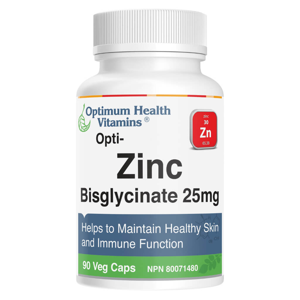Optimum Health | Opti-Zinc Bisglycinate 25 mg