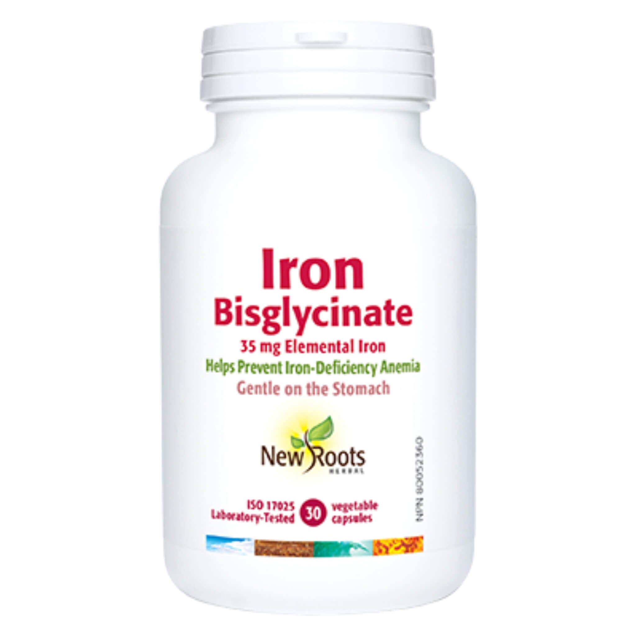 Optimum Health & Kolya | New Roots - Iron Bisglycinate 35mg