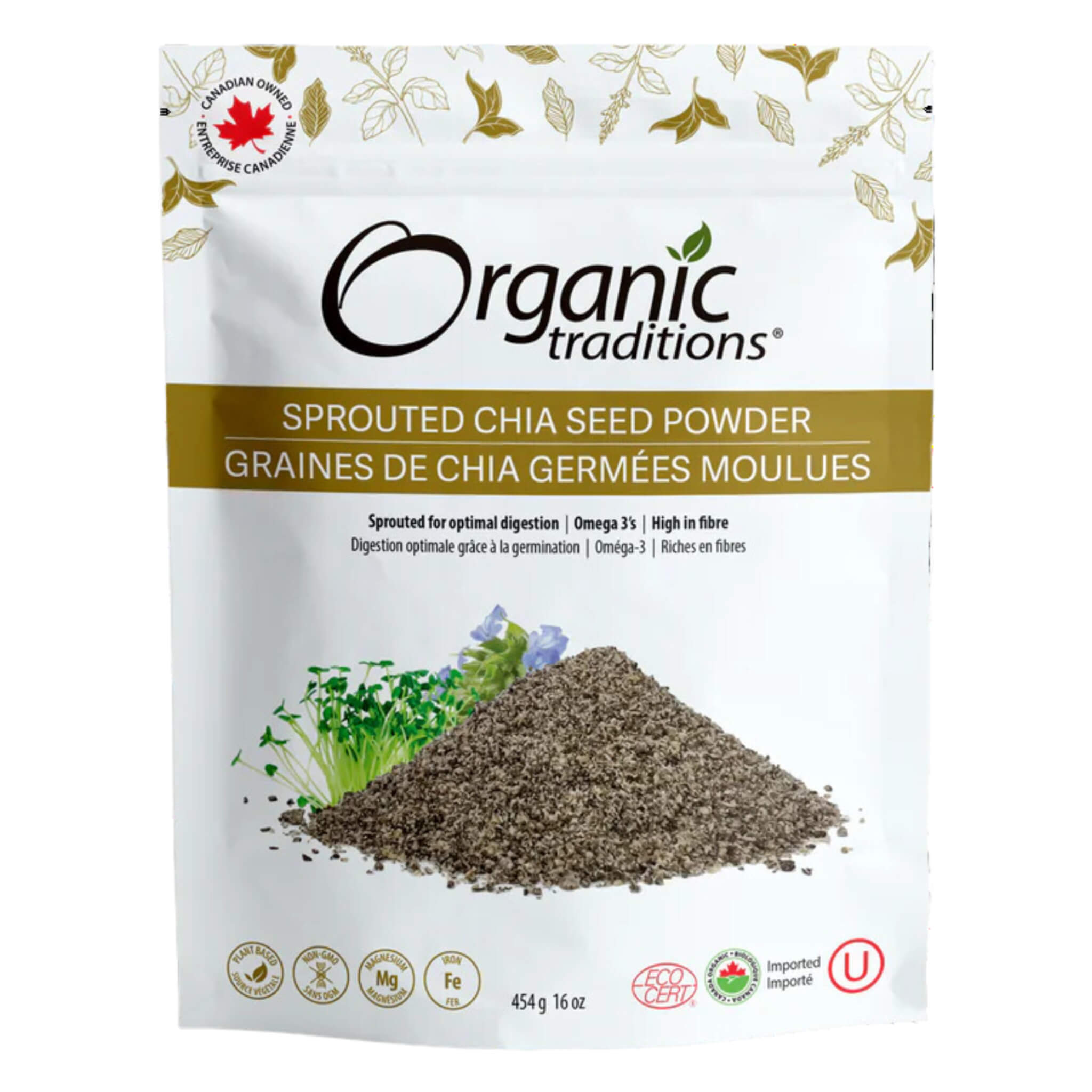 Optimum Health & Kolya | Organic Traditions - Sprouted Chia Seeds ...