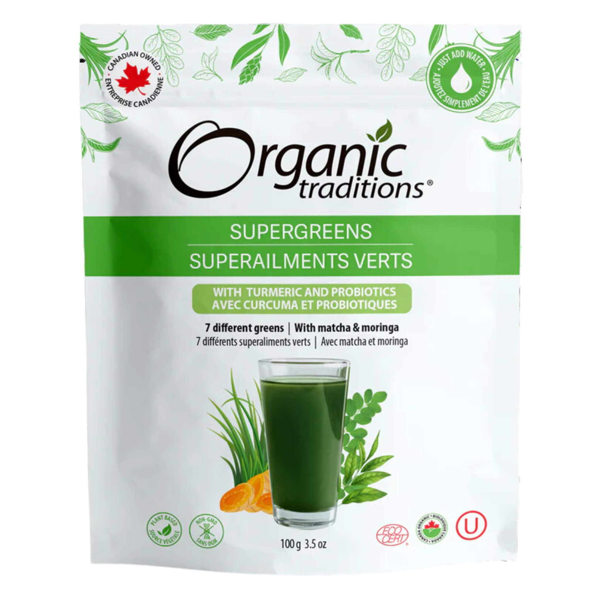 Optimum Health | Organic Traditions - Probiotic Super Greens with ...