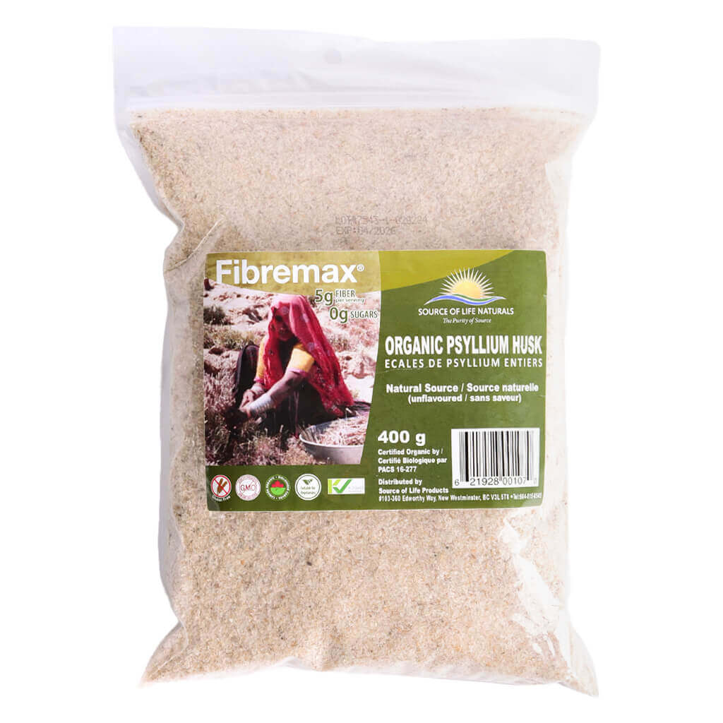 Optimum Health & Kolya | Source of Life - Psyllium Husk Whole, Organic 400g