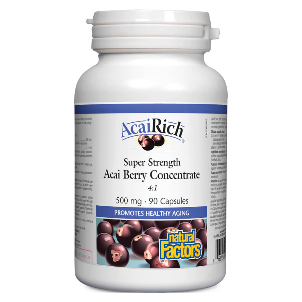 Optimum Health & Kolya | Natural Factors AcaiRich Super Strength Acai ...