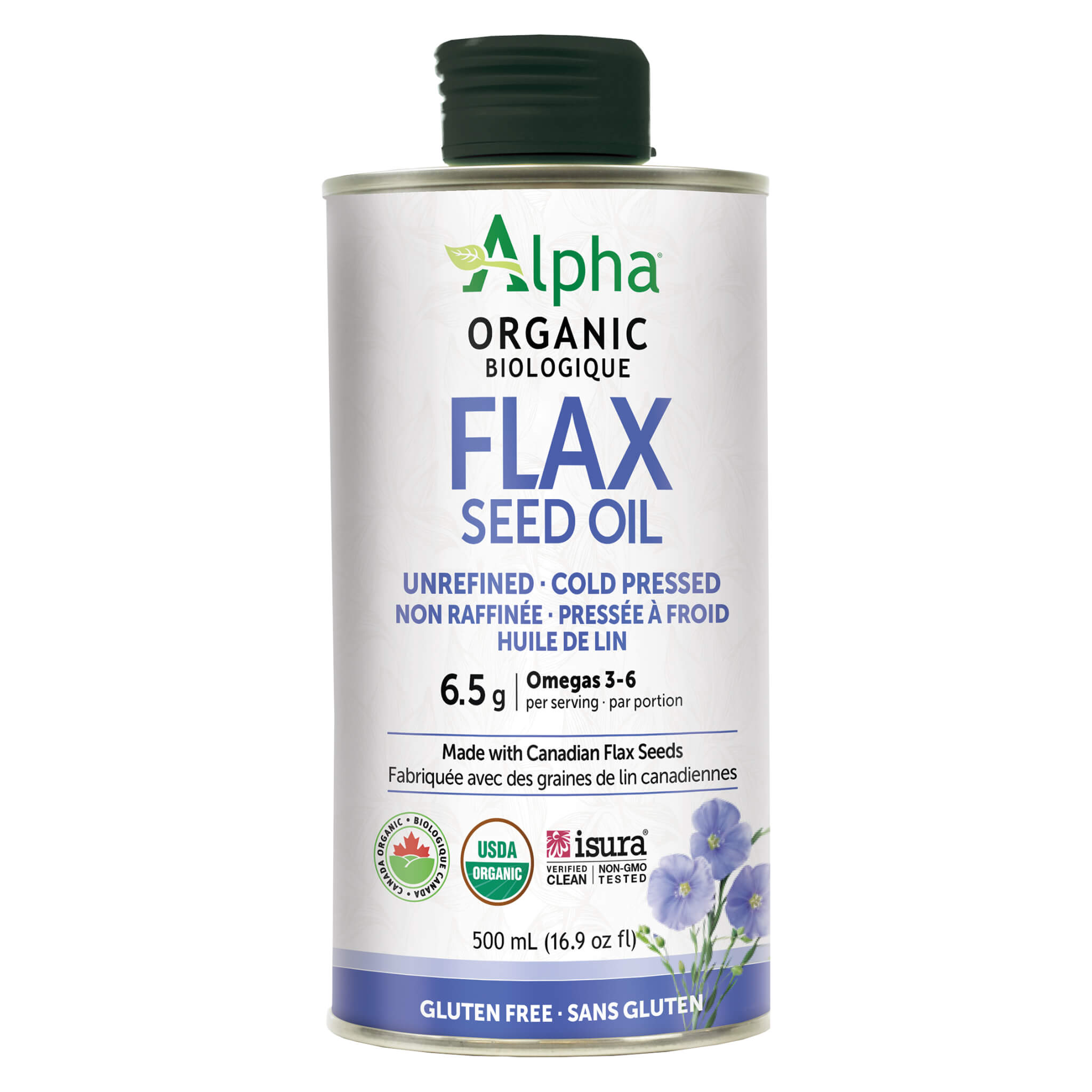 Optimum Health | Alpha Health - Organic Flax Seed Oil