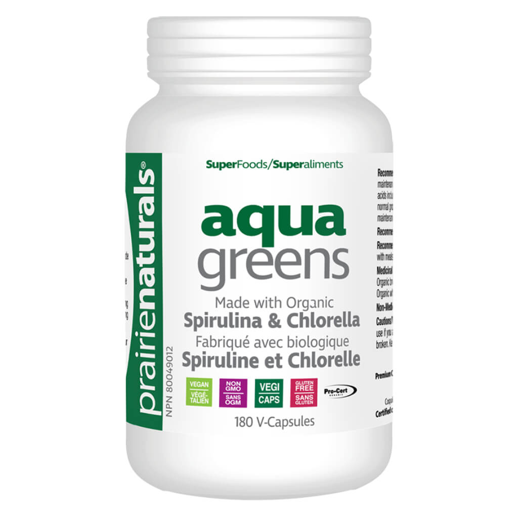 Optimum Health | Prairie Naturals - Organic Aqua Greens Capsules