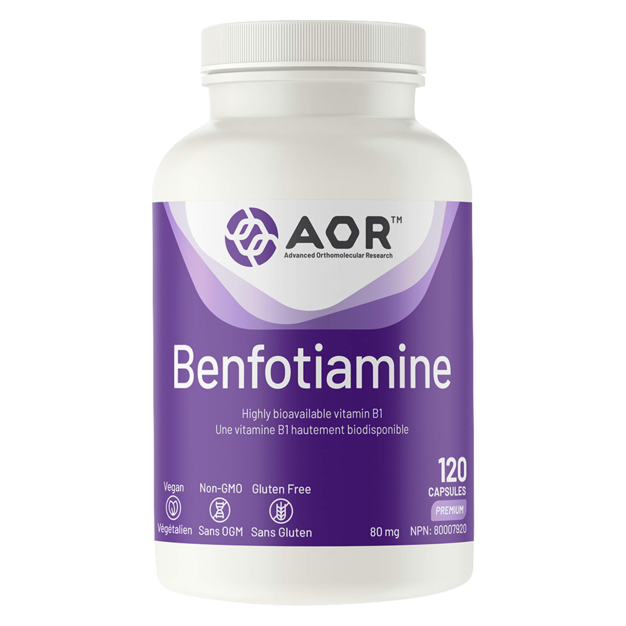 Optimum Health | AOR Benfotiamine 80mg
