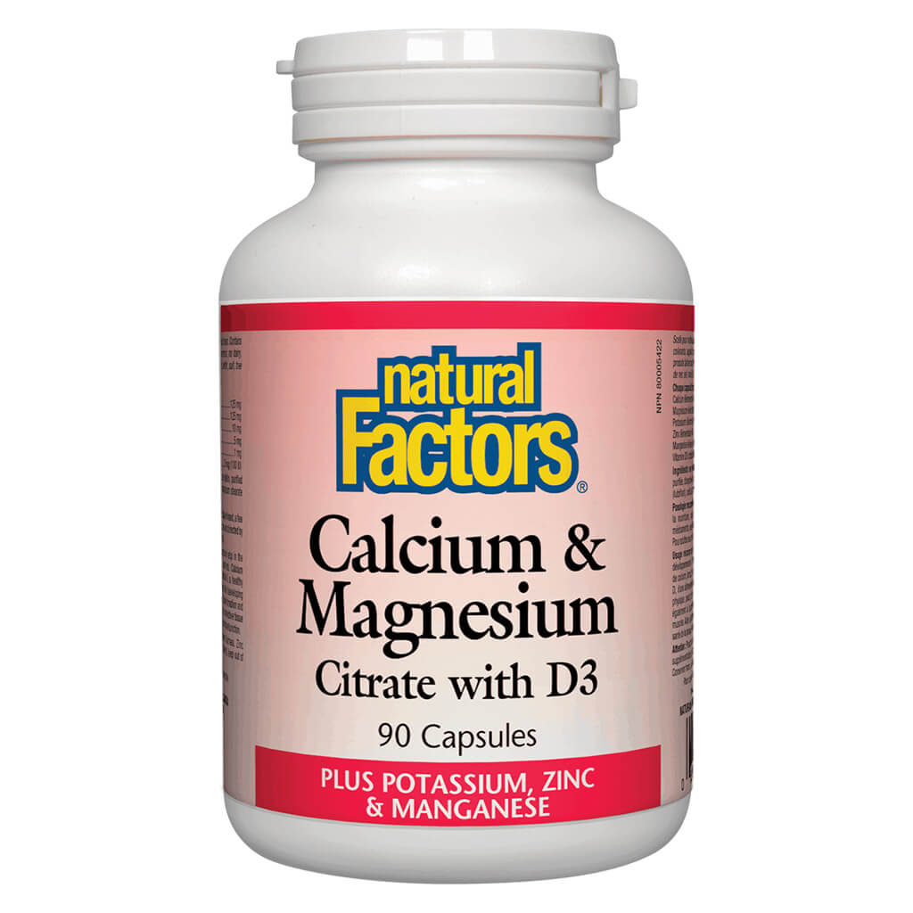 Optimum Health & Kolya | Natural Factors Calcium & Magnesium Citrate w/ D3