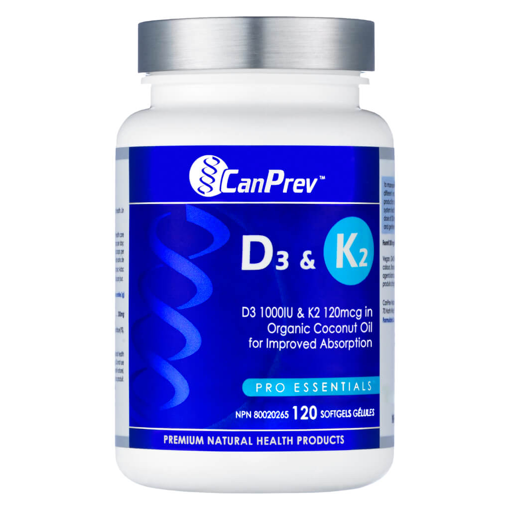 Optimum Health | CanPrev D3 & K2 Softgels