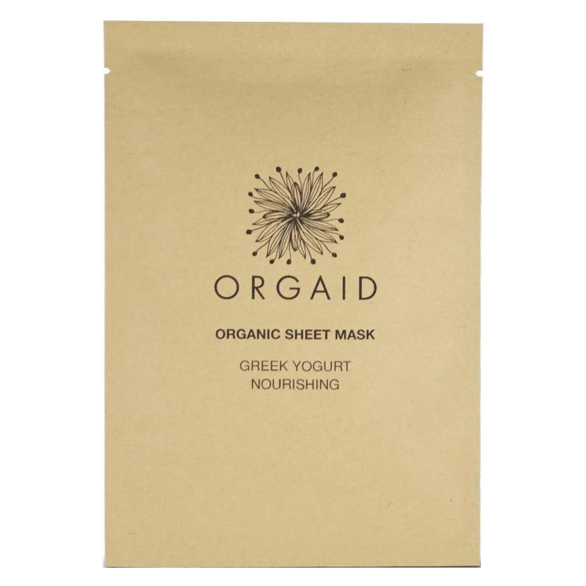 Optimum Health | Organic Sheet Mask Greek Yogurt & Nourishing Sheet Mask