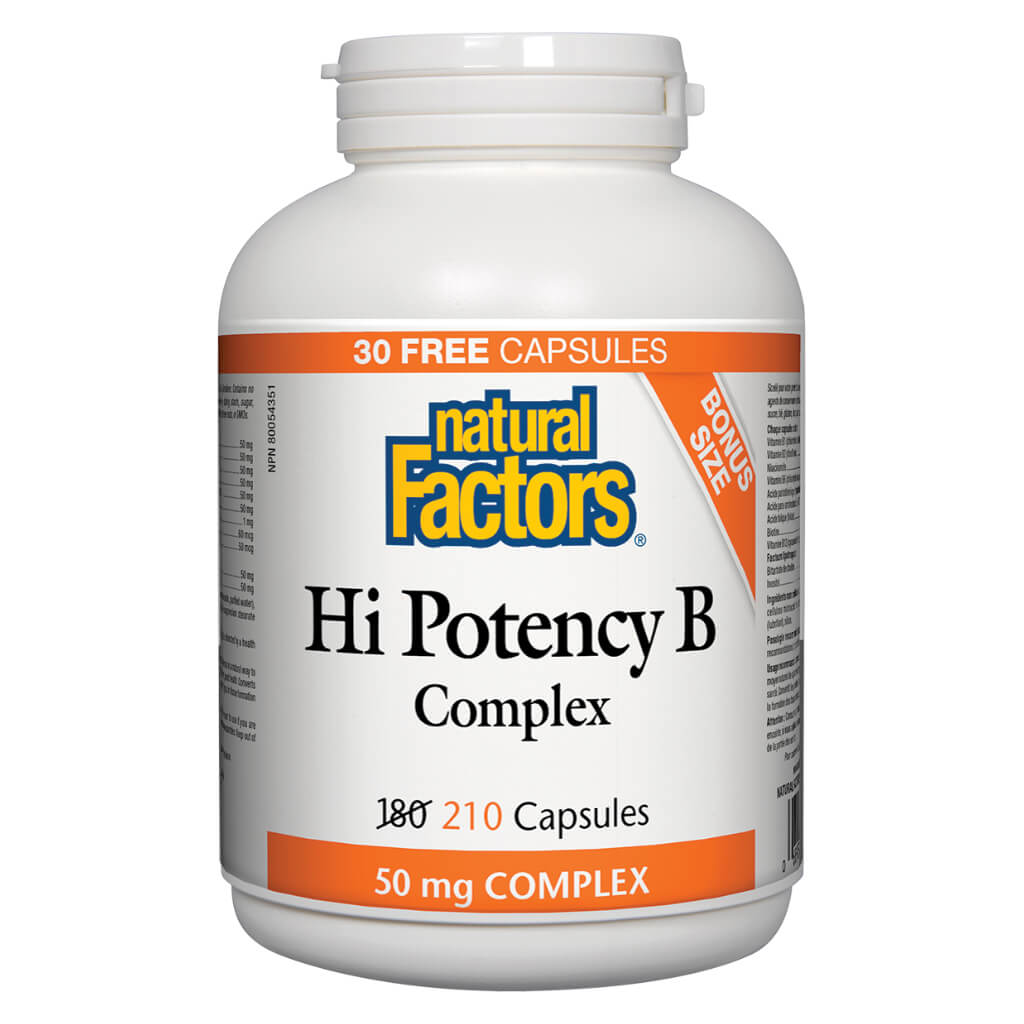 Optimum Health | Natural Factors Hi Potency B Complex 50 mg