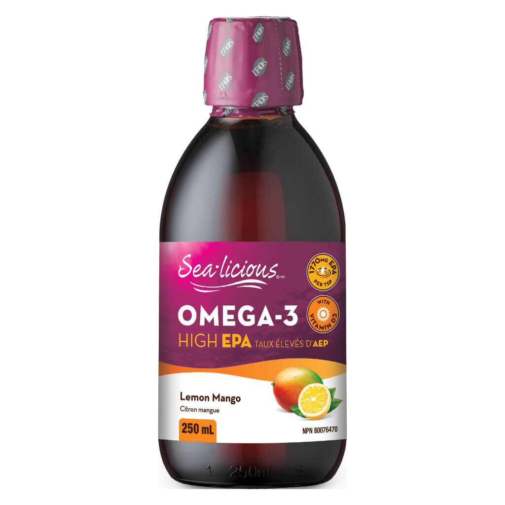 Optimum Health & Kolya | Sea-licious - Omega-3 High EPA (Lemon Mango)