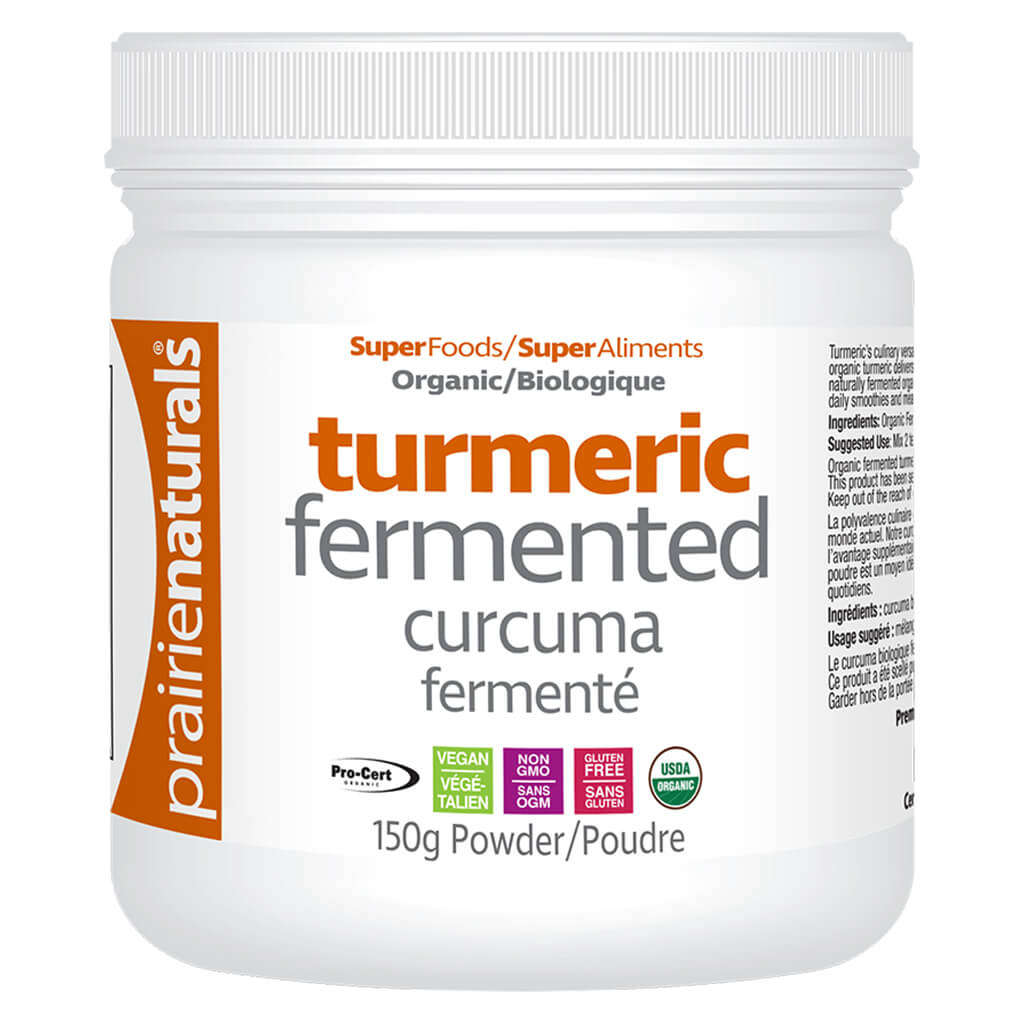 Optimum Health | Prairie Naturals Organic Fermented Turmeric Powder