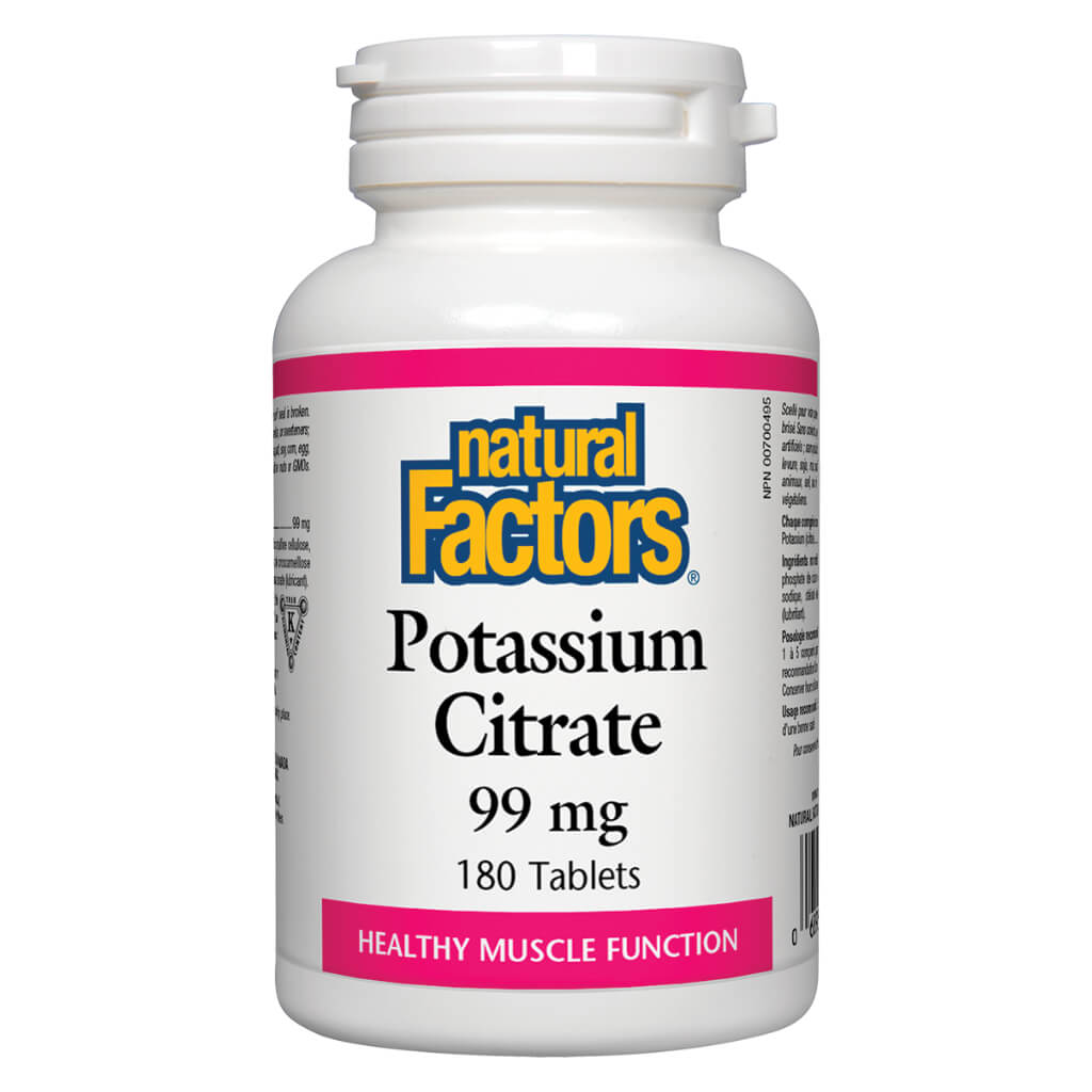 Optimum Health | Natural Factors Potassium Citrate 99 mg