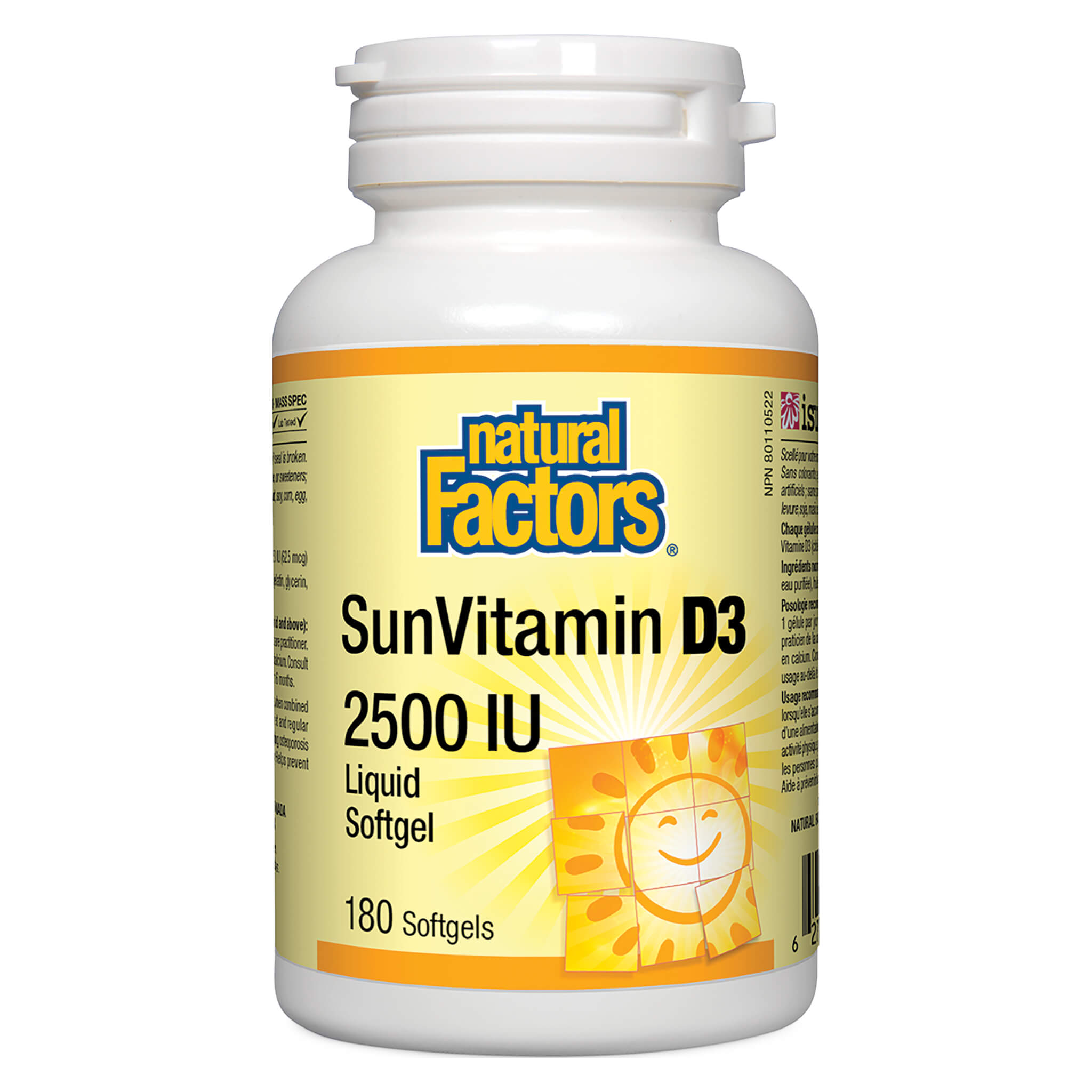 Optimum Health | Natural Factors SunVitamin D3 2500 IU