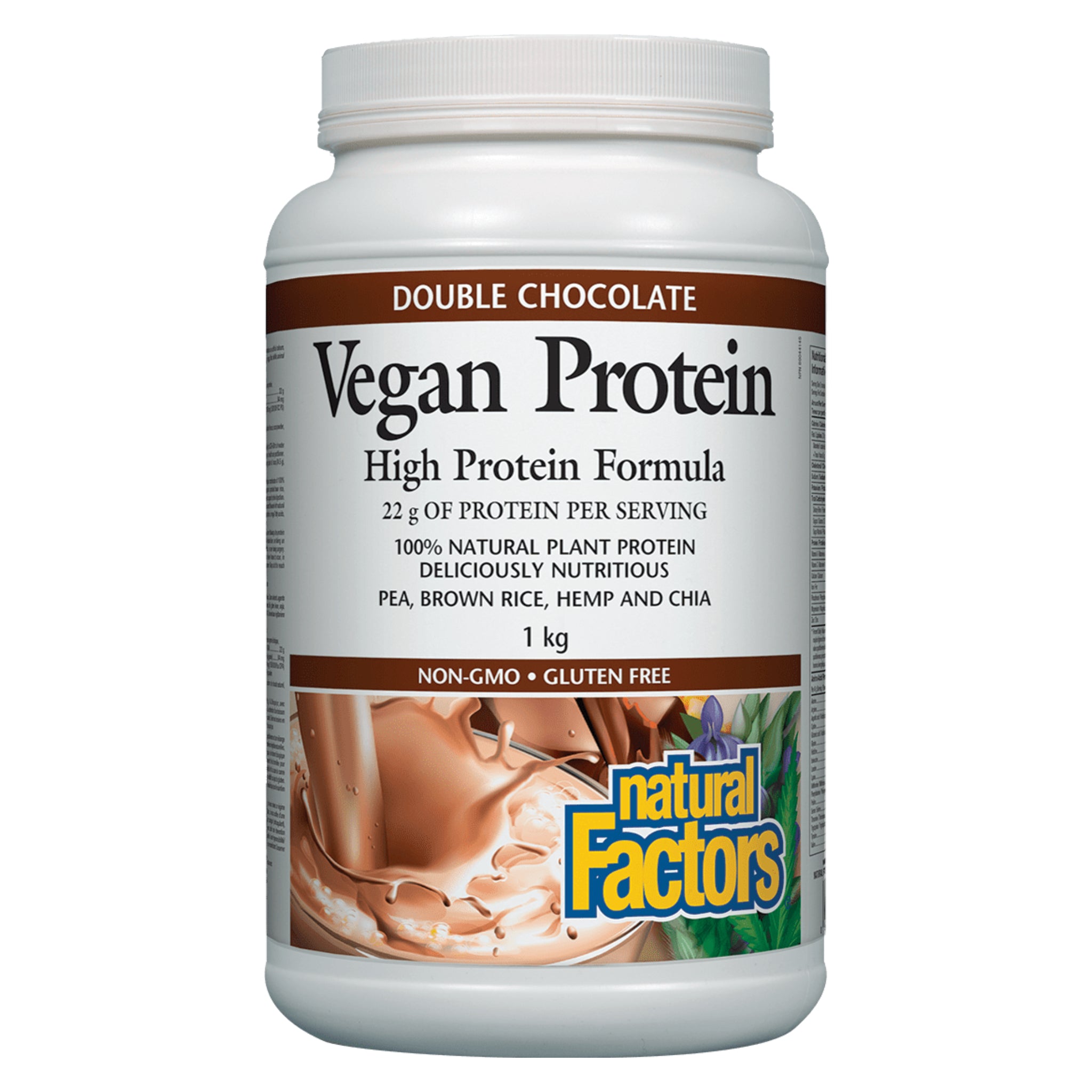 Optimum Health | Natural Factors Vegan Protein Formula Double Chocolate