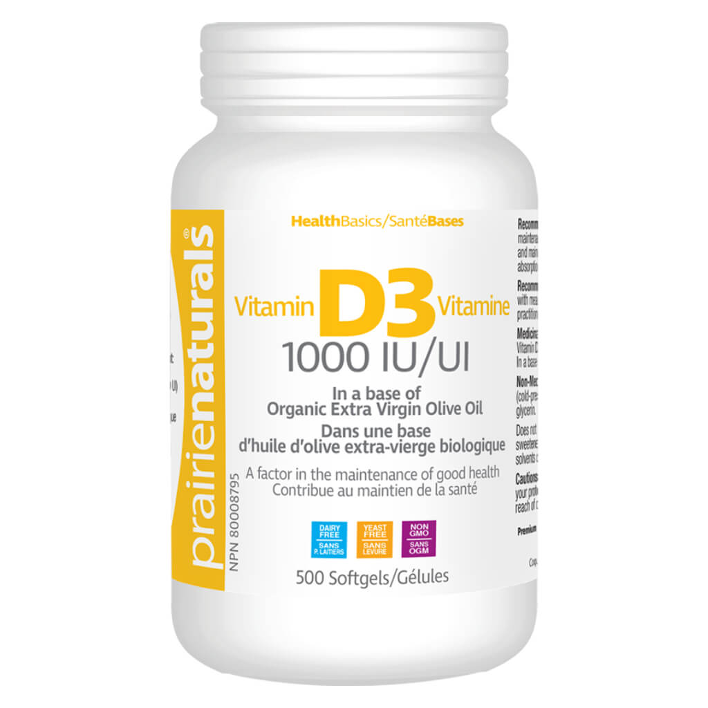 Optimum Health | Prairie Naturals Vitamin D3 1000 IU