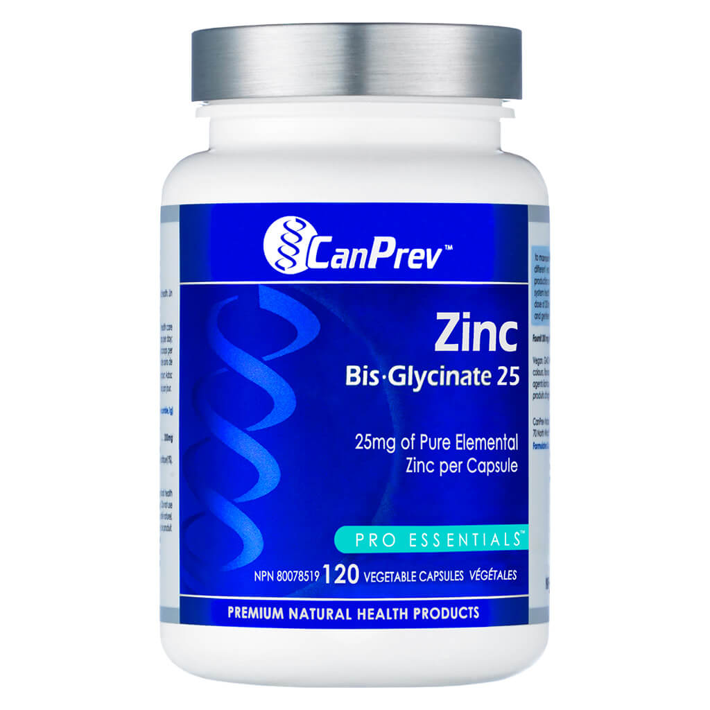 Optimum Health | CanPrev Zinc Bisglycinate 25 mg
