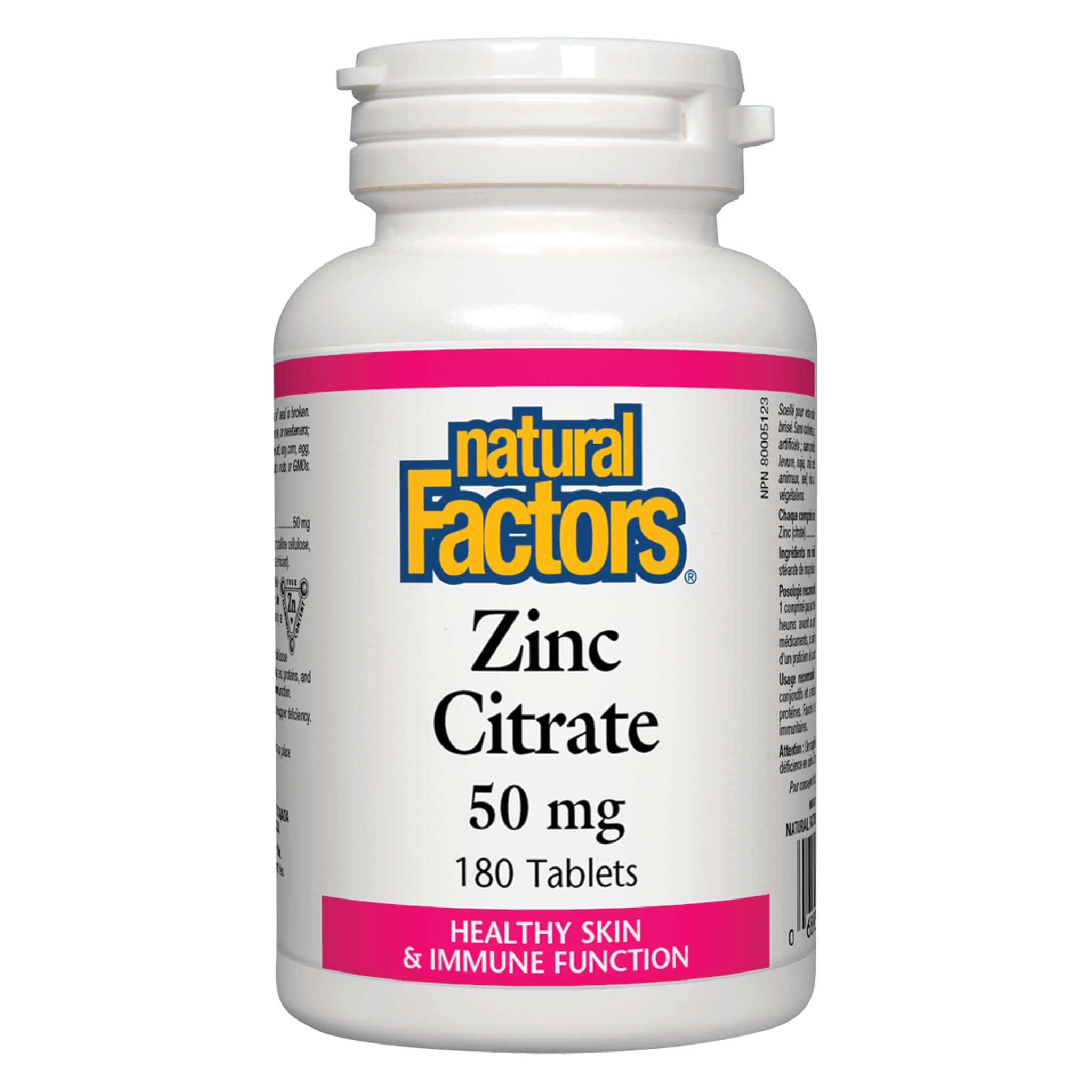 Optimum Health | Natural Factors Zinc Citrate 50 mg